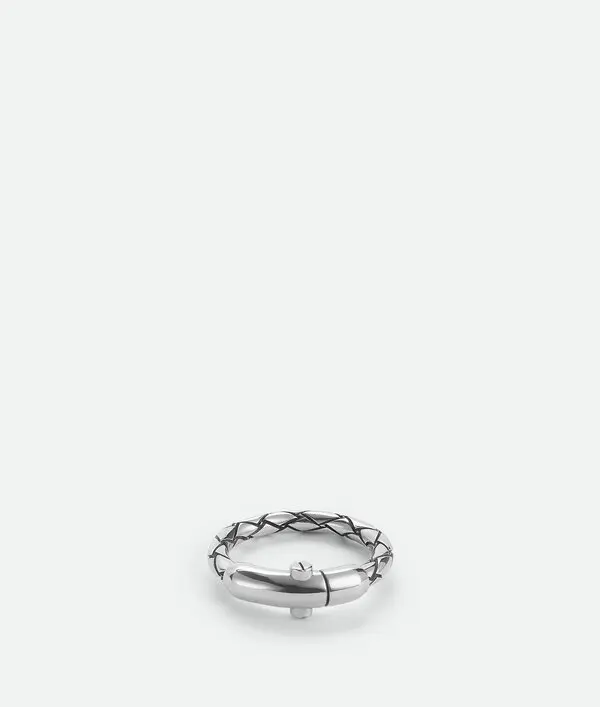BOTTEGA  VENETA Intreccio Sterling Ring - Silver