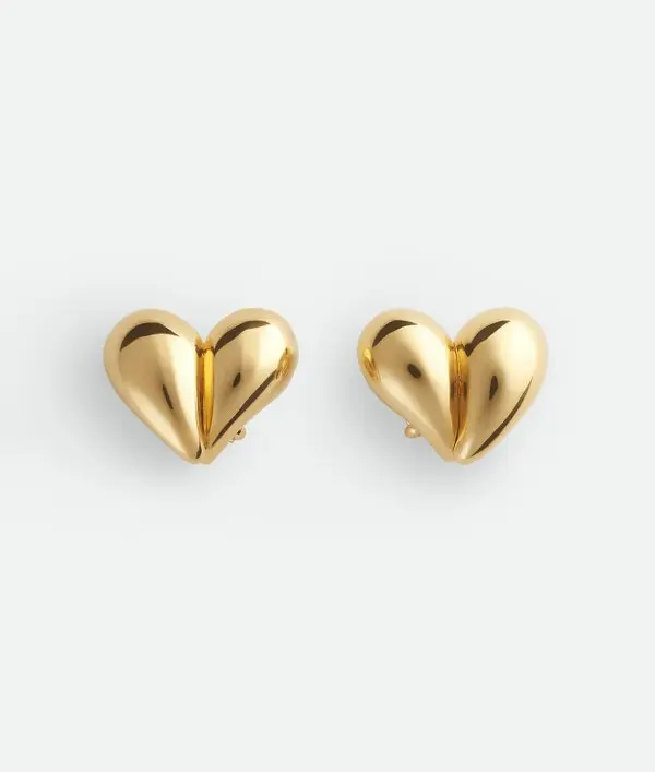 BOTTEGA  VENETA Drop Clip Earrings - Yellow Gold