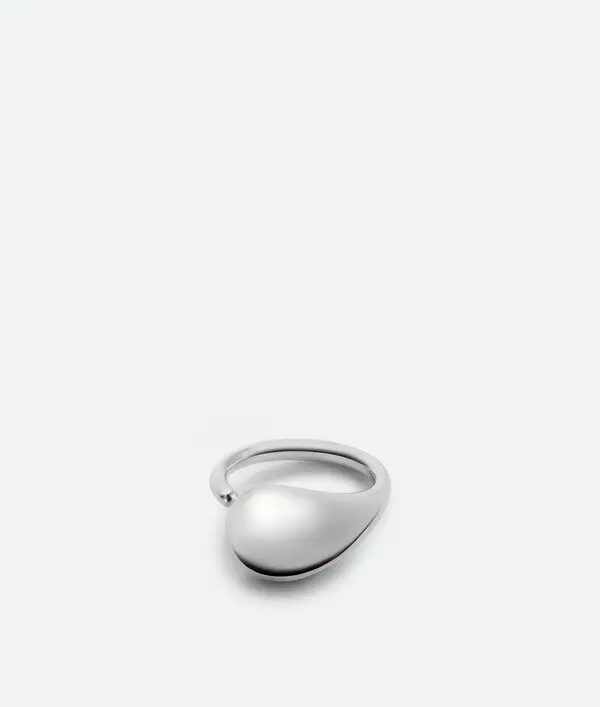 Bottega Veneta Small Drop Ring - Silver