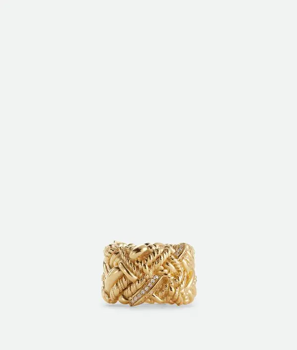 BOTTEGA  VENETA Intreccio Ring - White