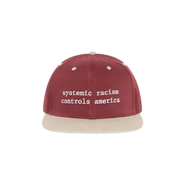 DENIM TEARS X Arthur Jafa Systemic Racism Controls America Cap - Red