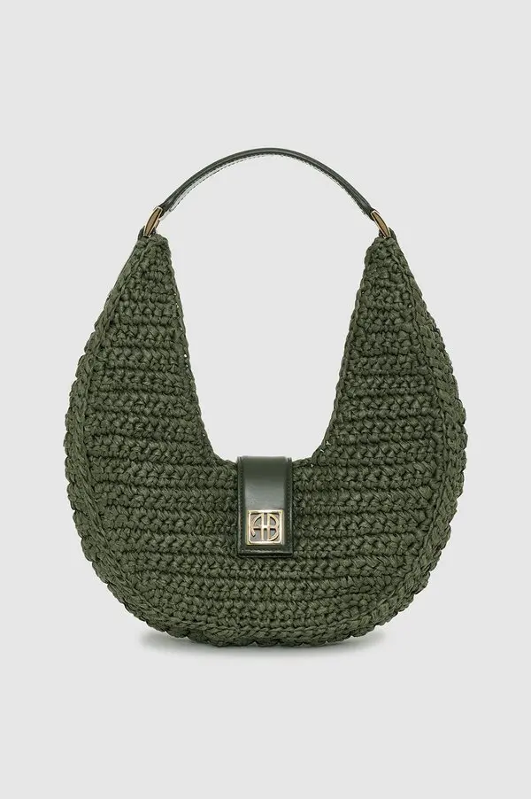 ANINE BING Lou Monogram Bag - Olive