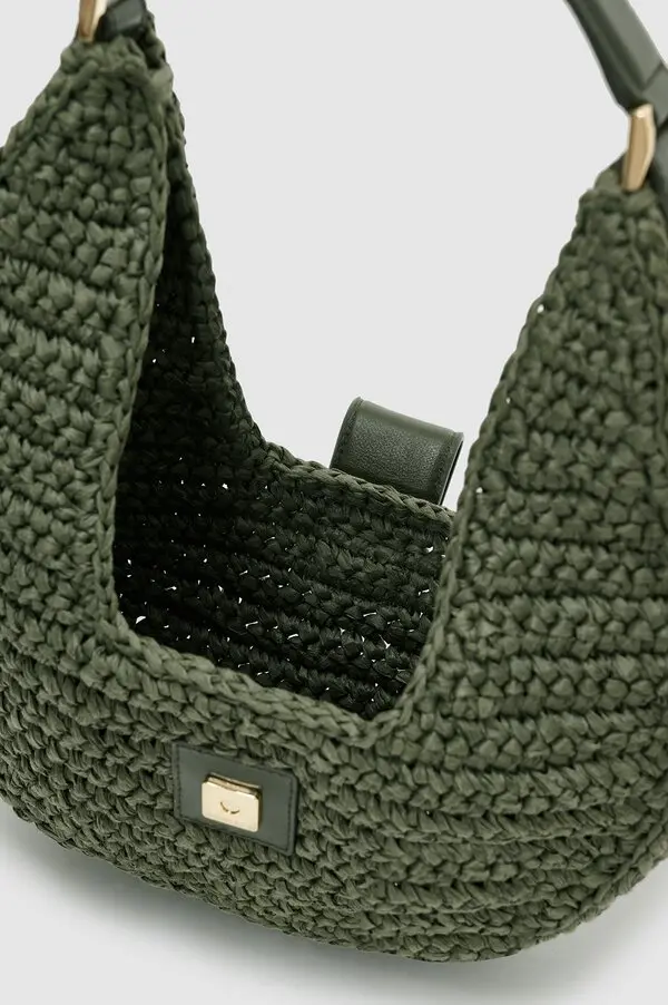 ANINE BING Lou Monogram Bag - Olive