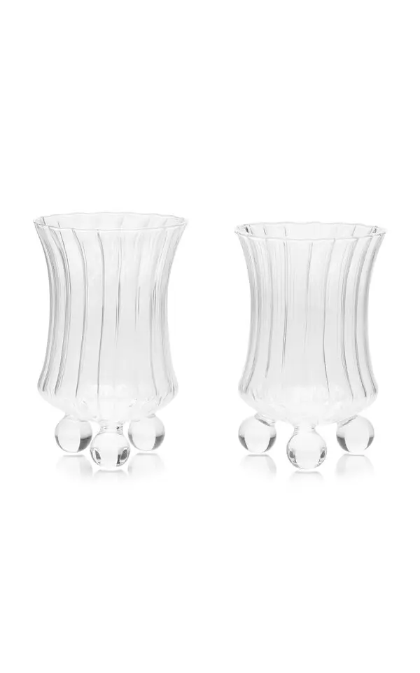 MODA DOMUS Le Jardin Set-of-two Wine Glasses - Clear