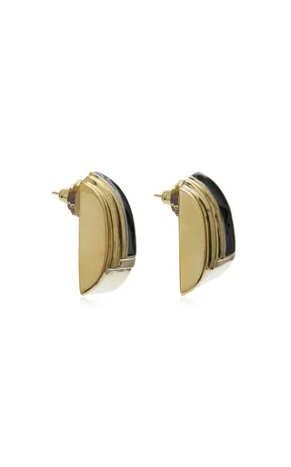 MEGA Exclusive Sunset Strip Enameled 14k Gold Vermeil Earrings