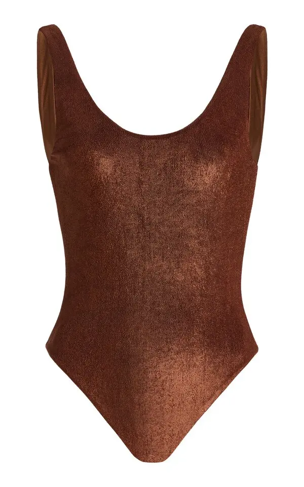 Jade Swim Contour One Piece Swimsuit - Brown