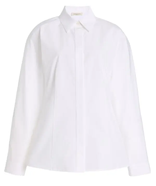 Lafayette 148 New York Bridgehampton Organic Cotton Poplin Shirt