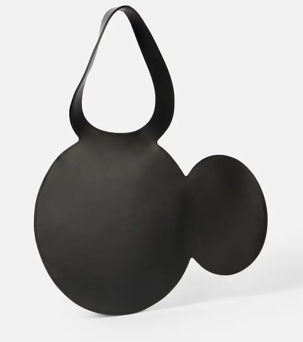 Coperni X Disney® Mickey Heart Leather Tote Bag - Black