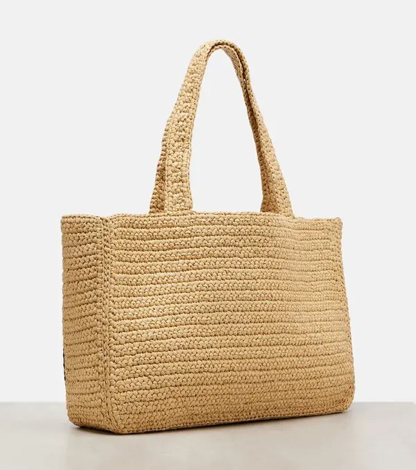 Valentino Garavani Viva Superstar Large Crochet Tote - Beige