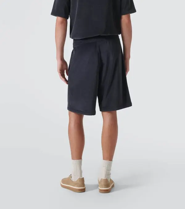 Loro Piana Murano Cotton And Silk Velour Bermuda Shorts