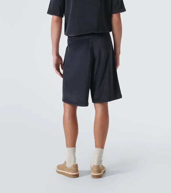 Loro Piana Murano Cotton And Silk Velour Bermuda Shorts