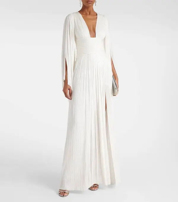 white dress evening gown Strapless Long White Satin Formal Dress CD0166W Off White / 2XSmall