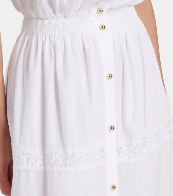 Melissa Odabash Cate Lace-trimmed Maxi Skirt