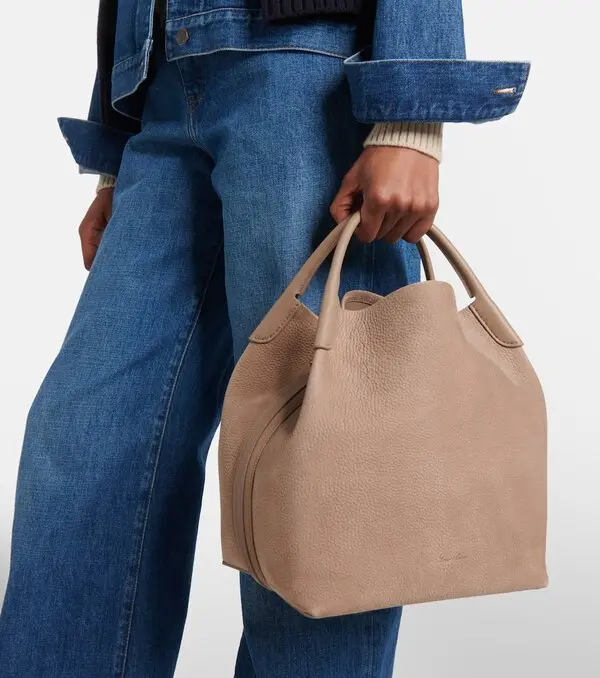 Loro Piana - Bale Large Leather Tote Bag