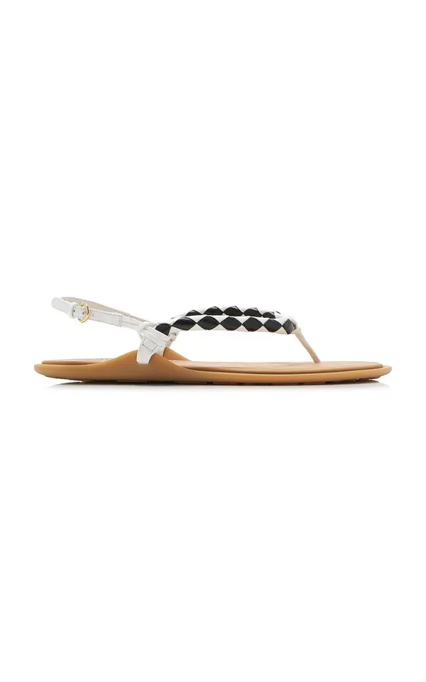 Miu Miu Leather Thong Sandals