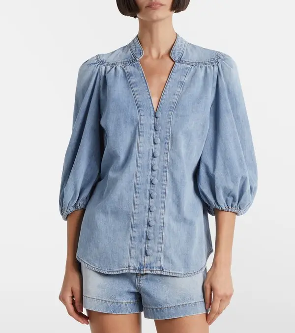 Zimmermann Lucky Denim Blouse