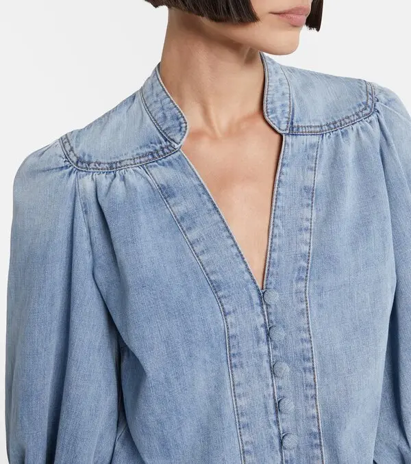 Zimmermann Lucky Denim Blouse