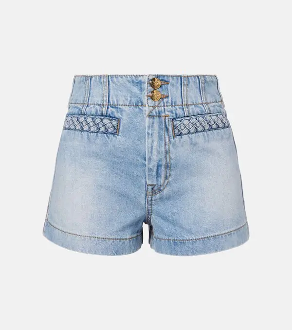 Zimmermann Lucky High-rise Denim Shorts
