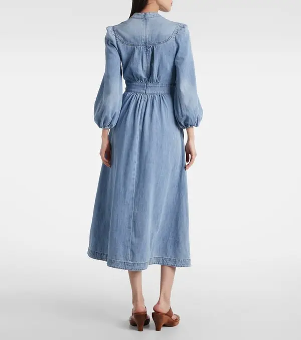 Zimmermann Lucky Denim Midi Dress