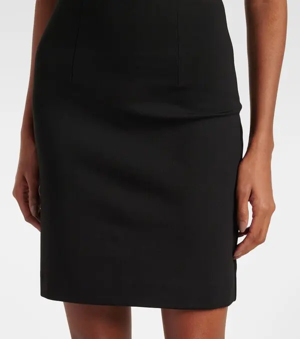 AREA Crystal-embellished Minidress