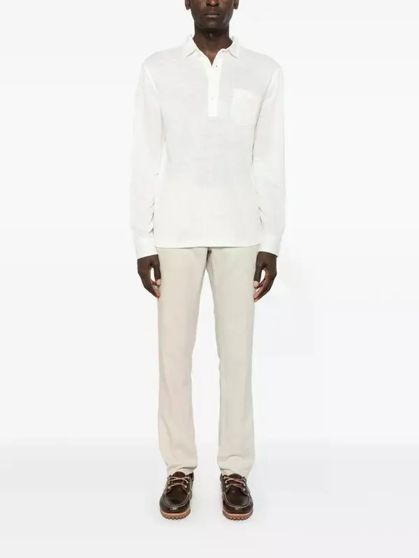 Polo Ralph Lauren Long-sleeve Linen Polo Shirt