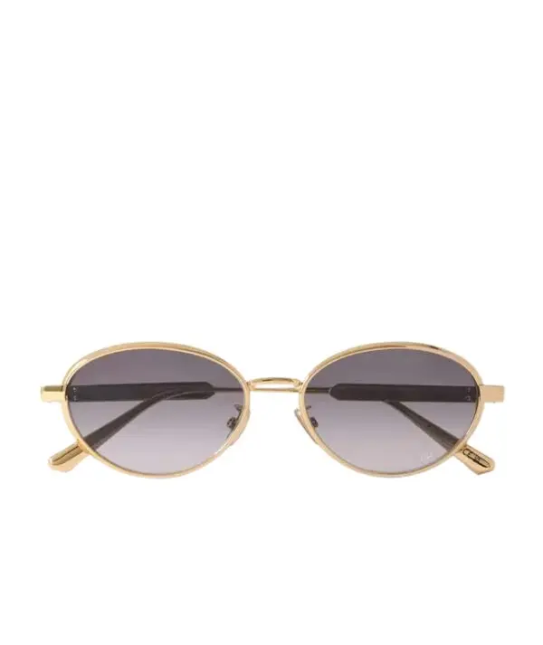 Dior Diorcannage R1u Oval-frame Sunglasses - Gold