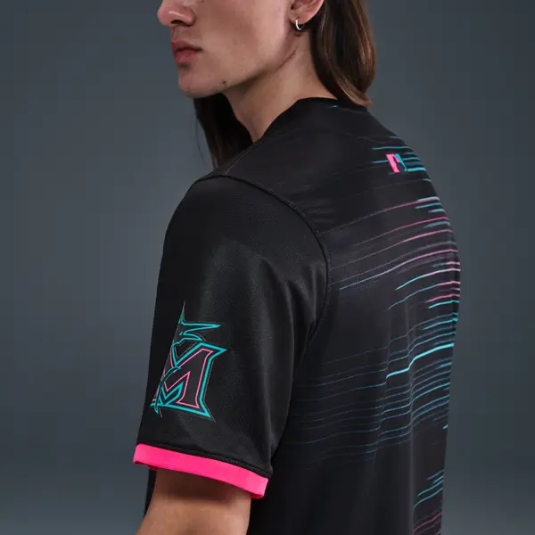 Nike Miami Marlins City Connect Mlb Limited Jersey - Black