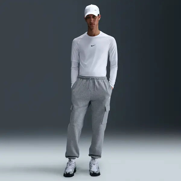 Nike Club Fleece Cargo Pants - Grey
