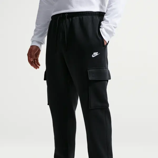 Nike Club Fleece Cargo Pants - Black