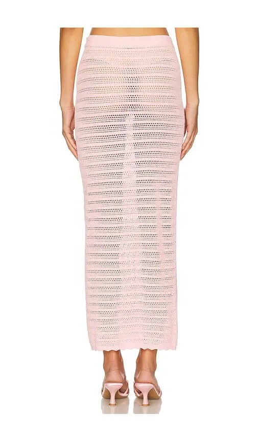 AFRM Dorota Crochet Skirt - Pink