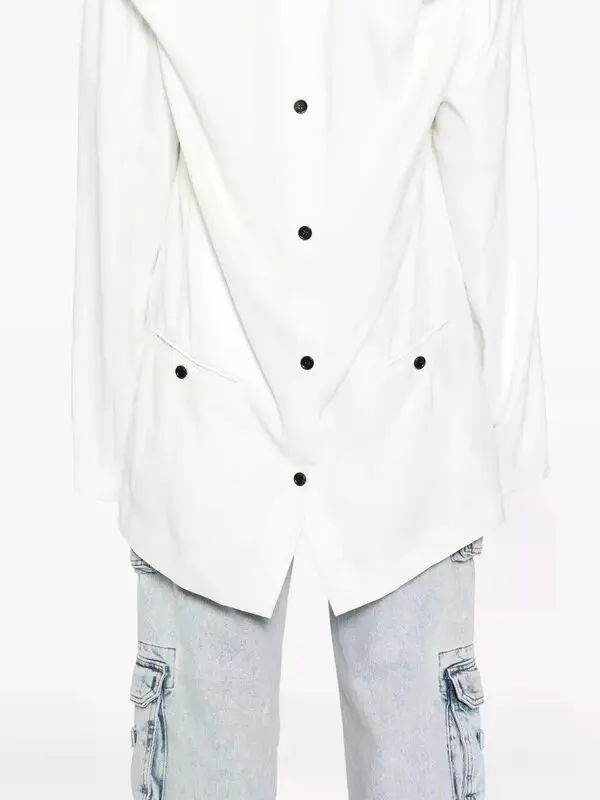 PUSHBUTTON Squared-back Single-breasted Blazer