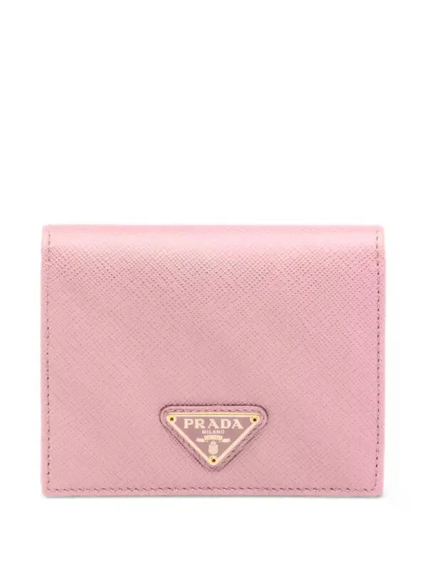 Prada Small Saffiano Leather Wallet - Pink