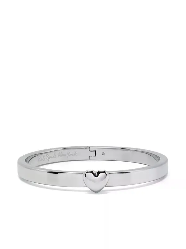 Kate Spade New York Heart You Metal Hinged Bracelet - Silver