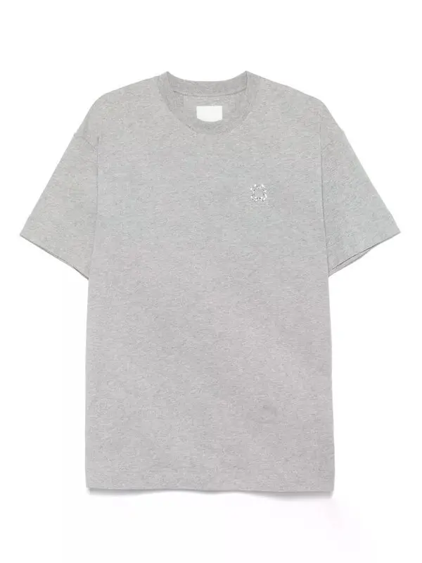 Givenchy T-shirt In Cotton With Crystals And 4g Detail