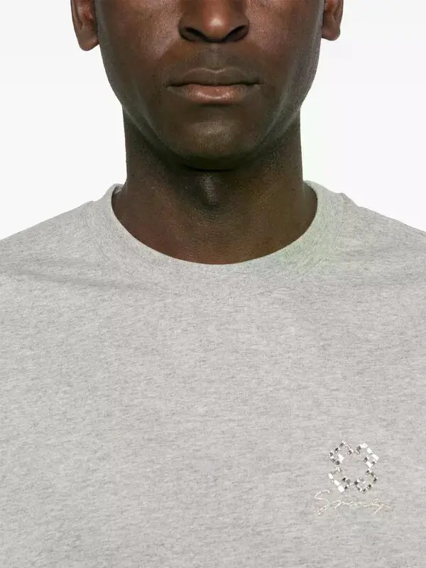 Givenchy T-shirt In Cotton With Crystals And 4g Detail