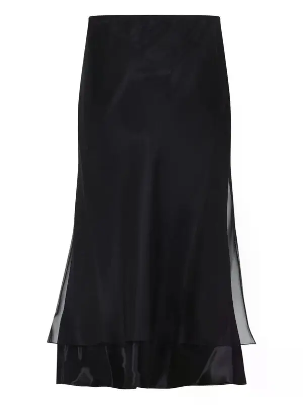 Khaite Monina Layered Skirt - Black