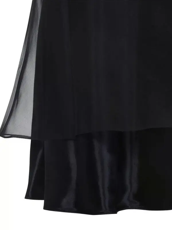 Khaite Monina Layered Skirt - Black
