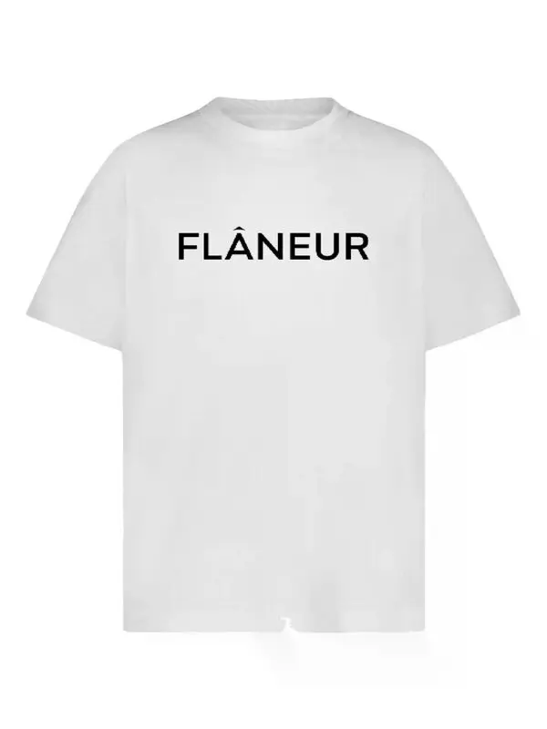 FLANEUR Logo-print T-shirt - White