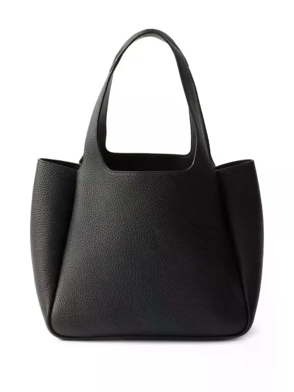 Prada Leather Tote Bag - Black