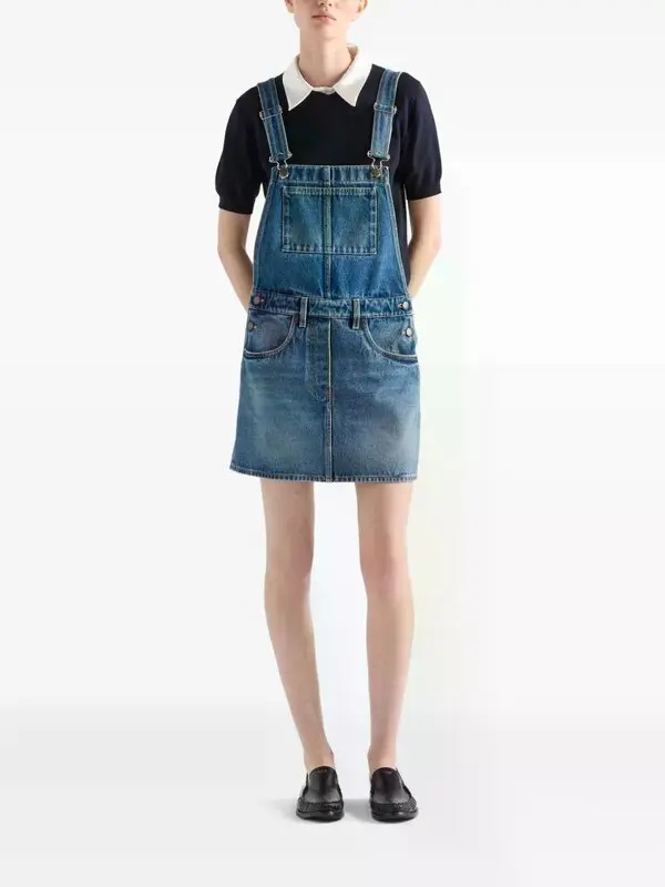 white christmas dresses Little Parni Black Denim Pinafore Dress (K569) – Moonlight main image 1