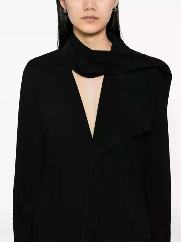 Yohji Yamamoto Scarf-collar Blazer