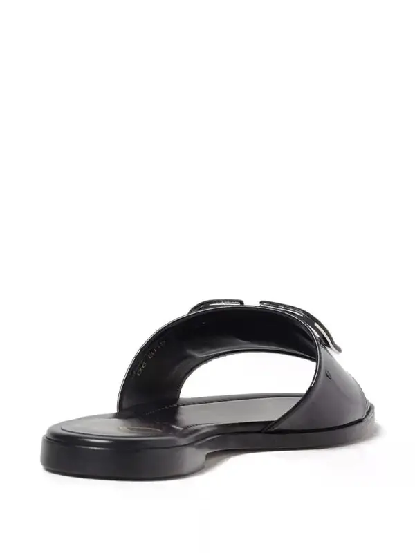 Valentino Garavani Vlogo Flat Slides - Black