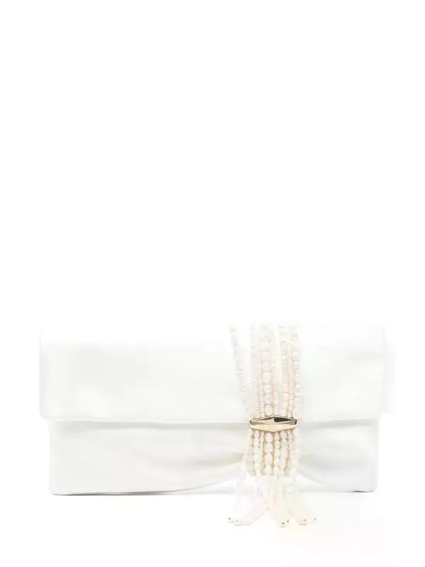 JIMMY CHOO Zandra Clutch - White