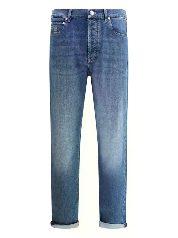 Brunello Cucinelli Cotton Straight Jeans
