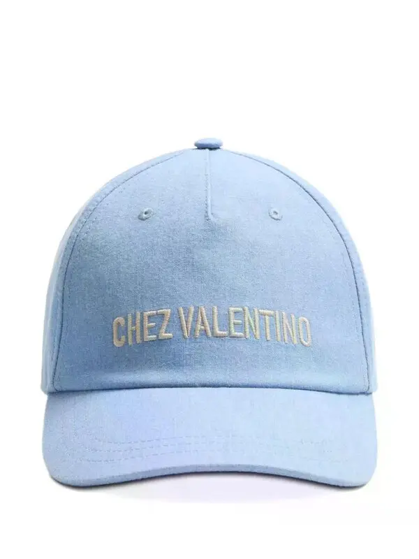 Valentino Garavani Chez Denim Baseball Cap - Blue