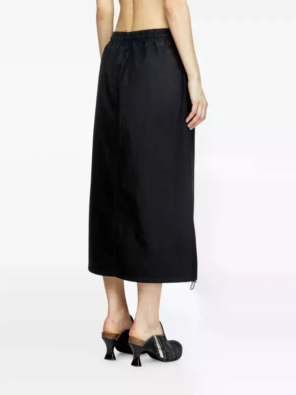 DIESEL® Drawstring Midi Skirt