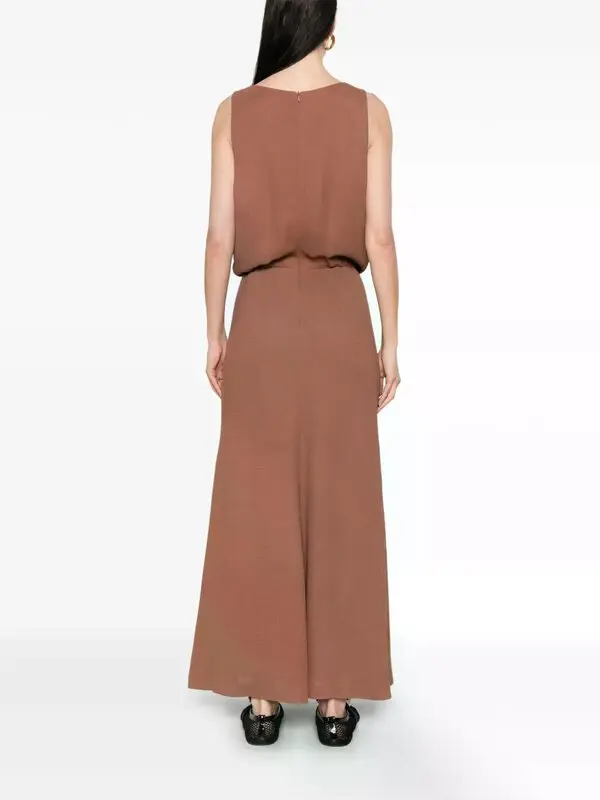 A.M.G. V-neck Midi Dress