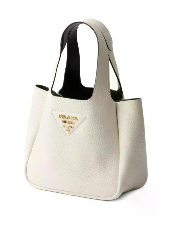 Prada Mini Leather Tote - White