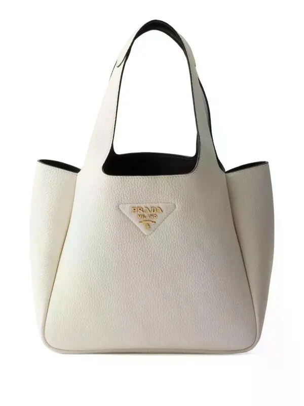 Prada Small Leather Tote - White
