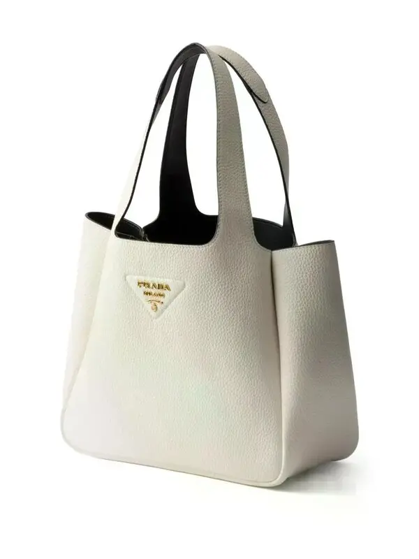 Prada Small Leather Tote - White
